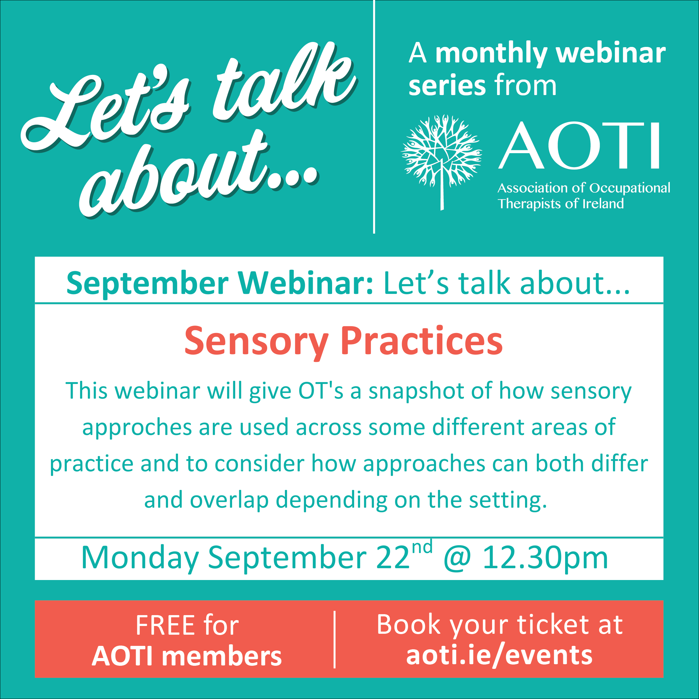 Events | Lets Talk AboutSensory Practices | The Association of ...